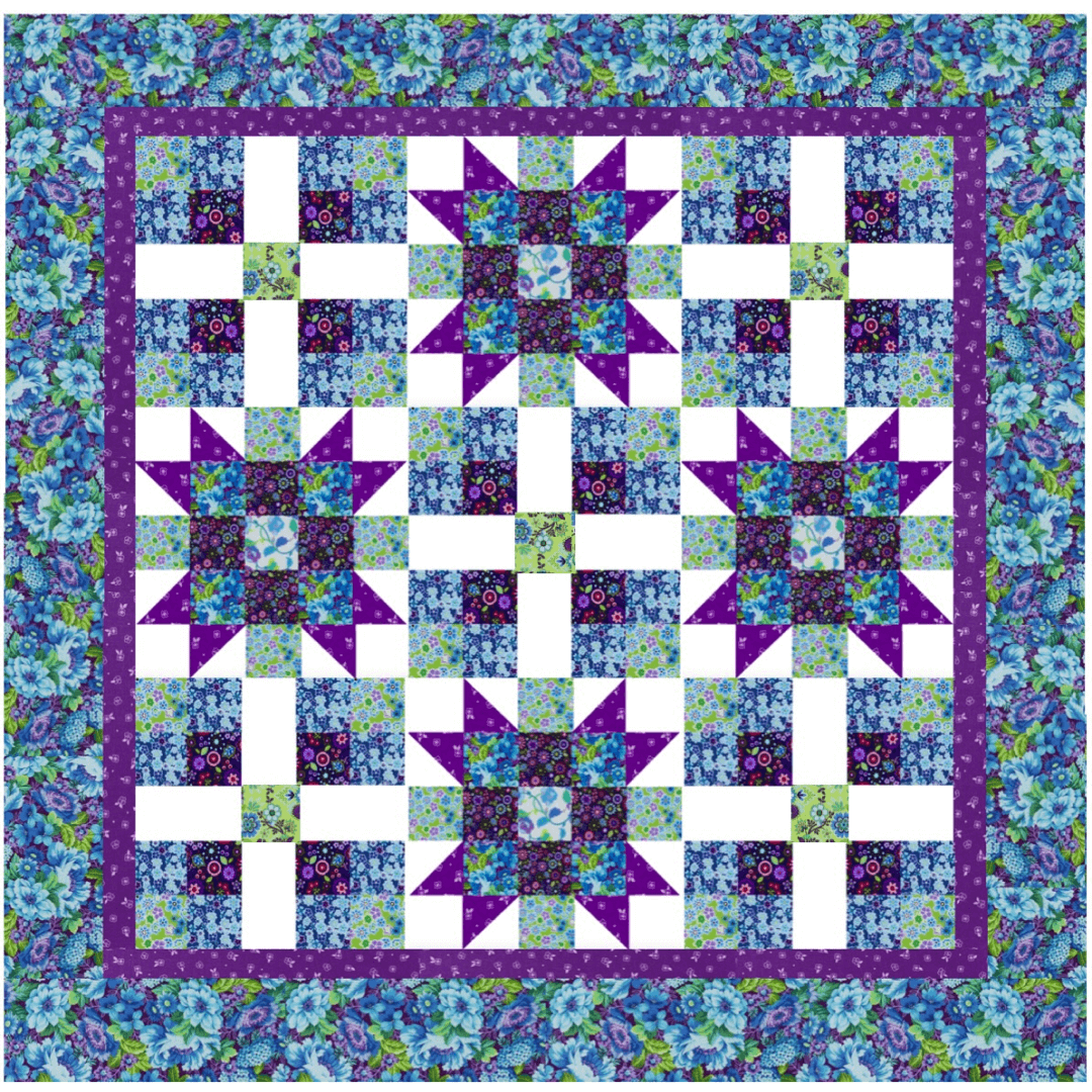 Calico Stars Precut Quilt Kit - The Quilt Kit Co
