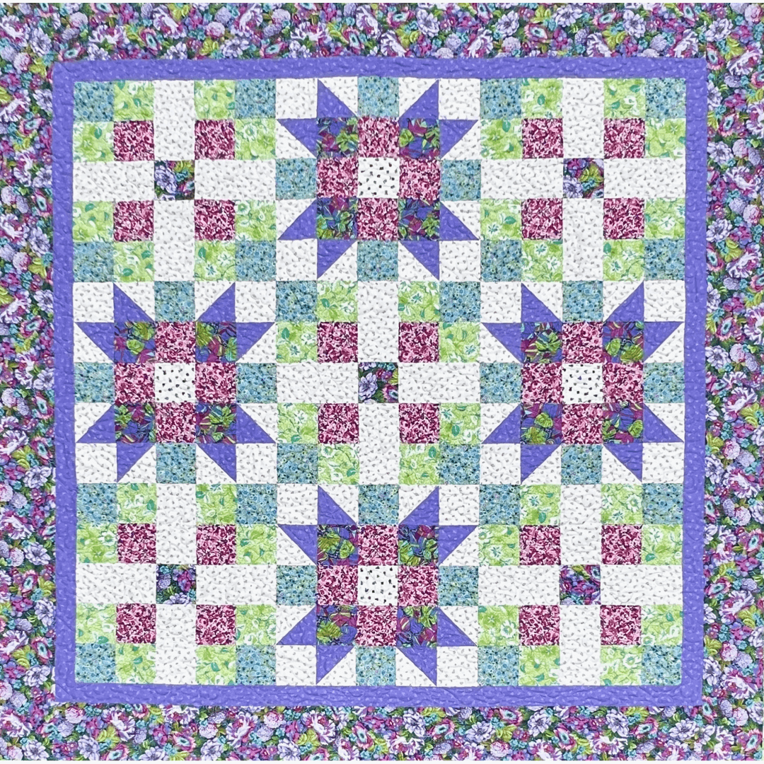 Star Blooms No Cutting Quilt Kit - The Quilt Kit Co