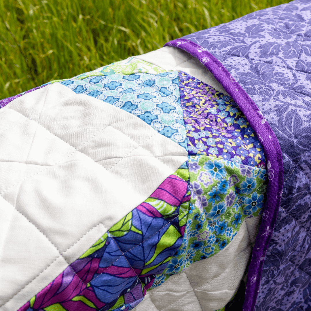 Sky Diamonds No Cutting Quilt Kit - The Quilt Kit Co