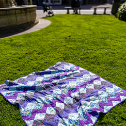 Zig Zag Purple Precut Quilt Kit - The Quilt Kit Co