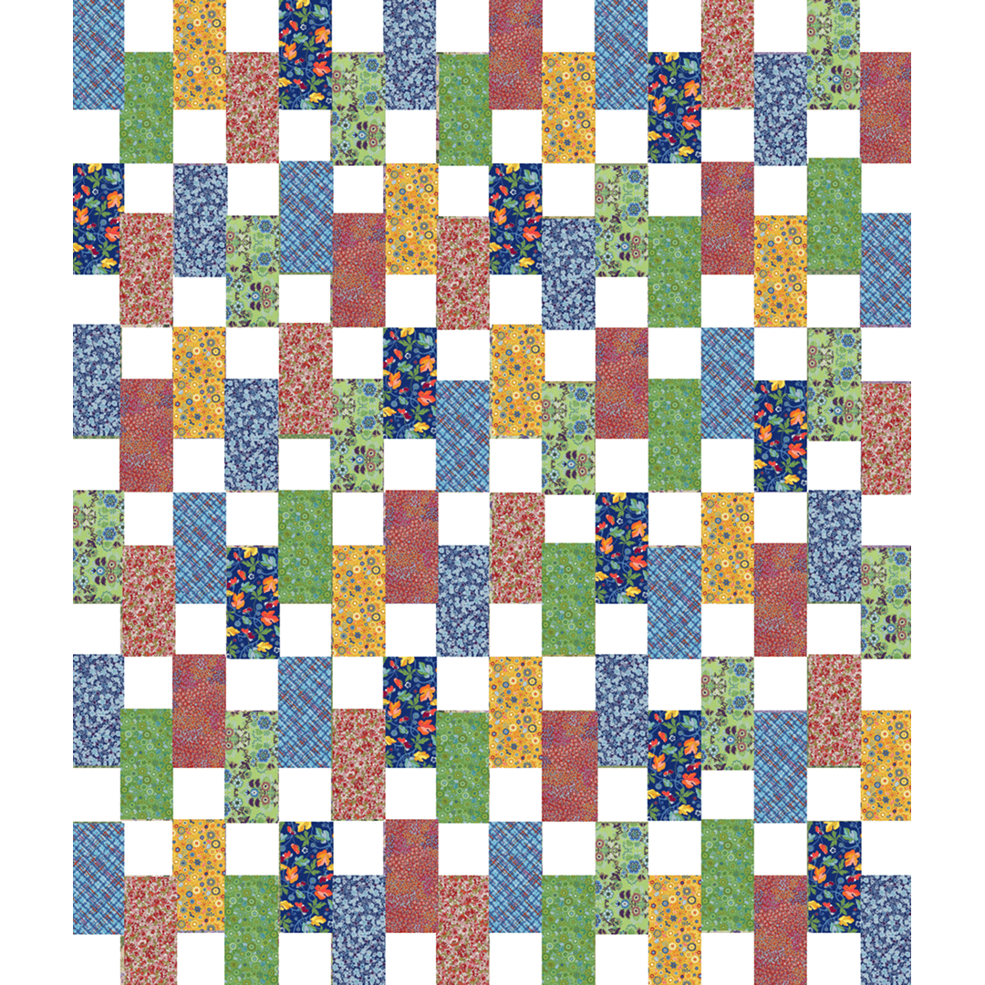 Patchwork Parade Confetti No Cutting Quilt Kit - The Quilt Kit Co