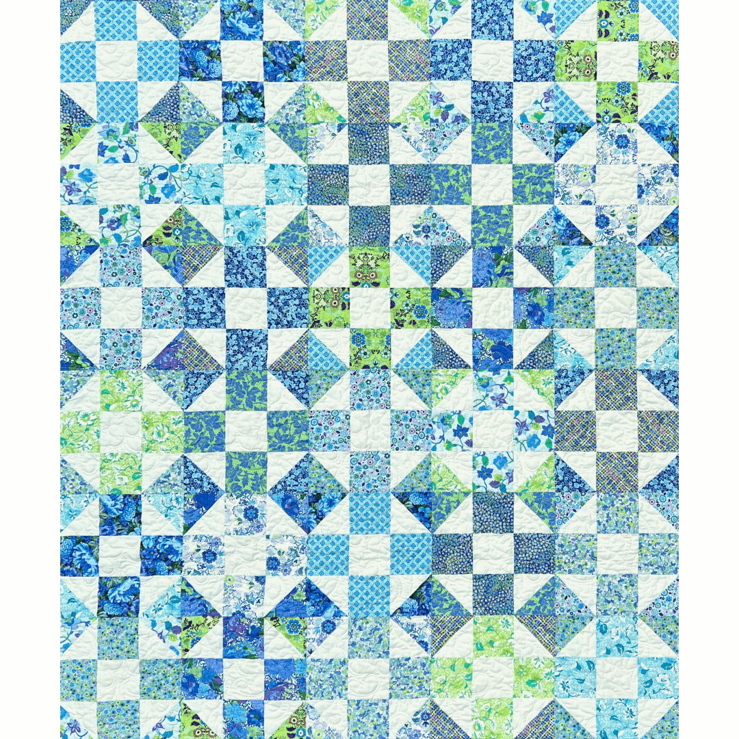 Sea Glass No Cutting Quilt Kit - The Quilt Kit Co