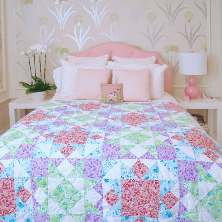 Sweet Comfort No Cutting Quilt Kit - The Quilt Kit Co