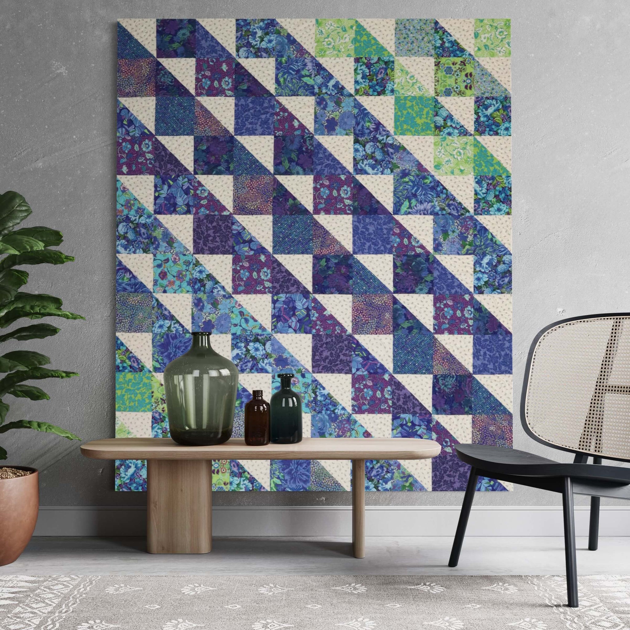 Glimmer Iris Precut Quilt Kit - The Quilt Kit Co