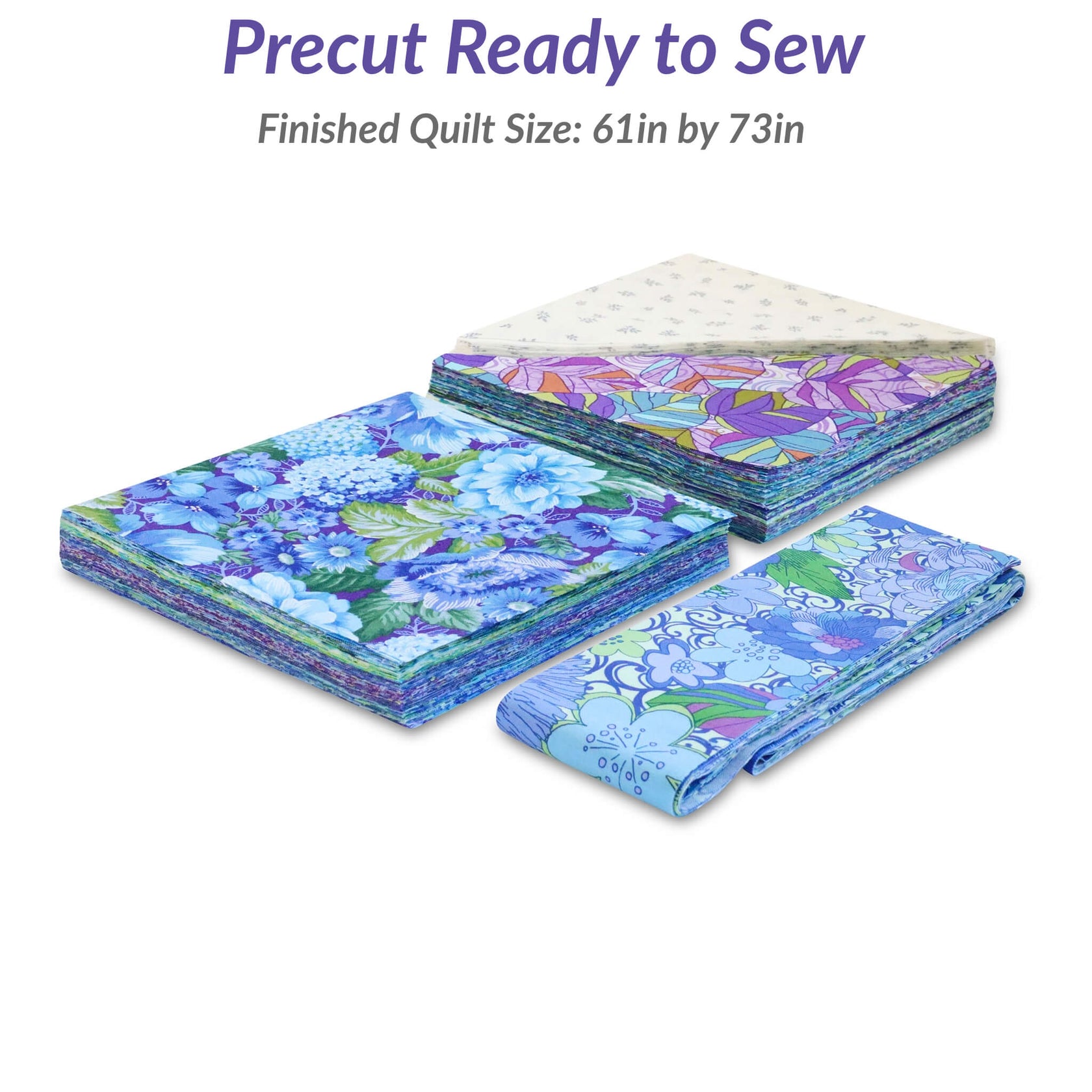Glimmer Iris Precut Quilt Kit - The Quilt Kit Co