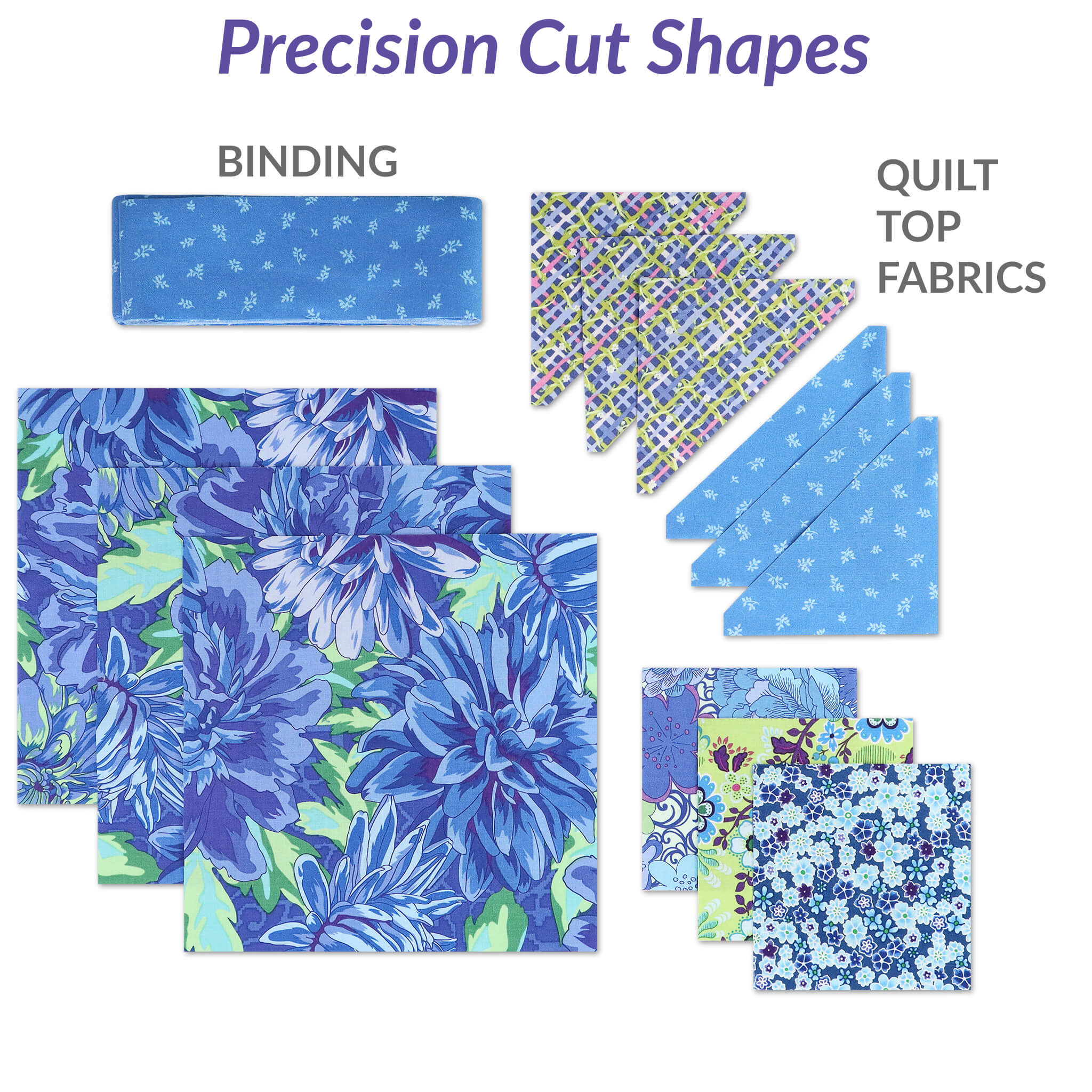 Radiance Bluebird No Cutting Quilt Kit - The Quilt Kit Co
